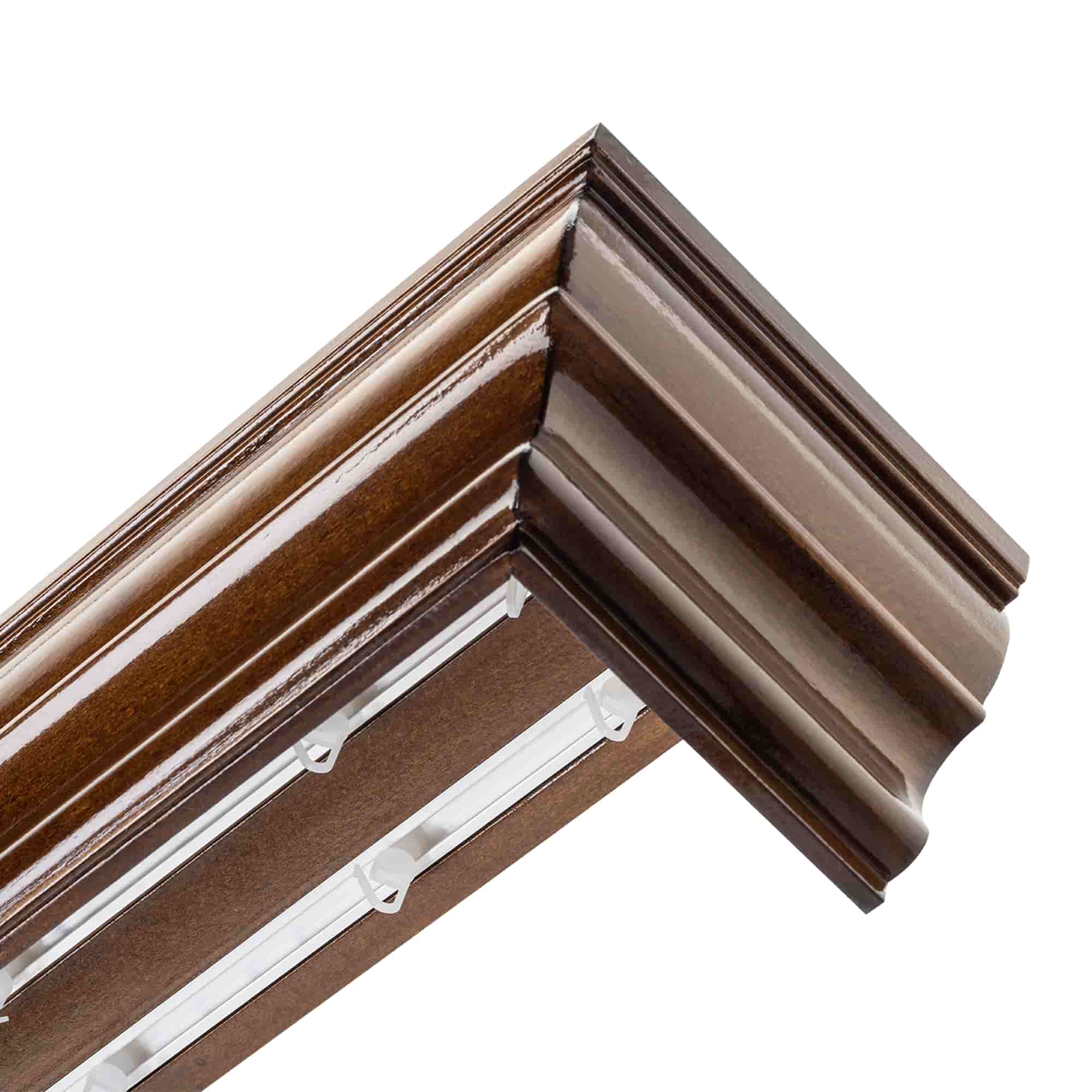 Cornișă pentru perdea și draperie Firenze din lemn